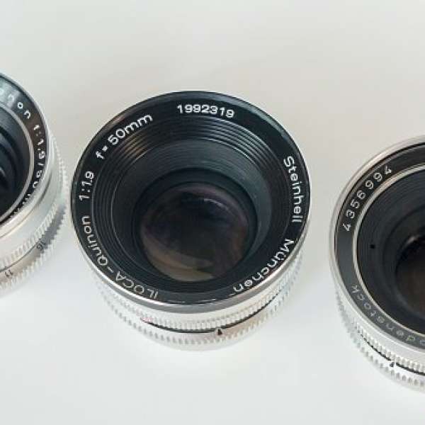 DKL 50mm F1.9 set(Steinheil Quinon,Rodenstock Heligon,Schneider Xenon ...
