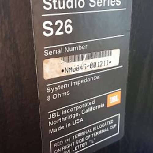 美國 JBL Studio Series S26 連 面網 - 二手或全新揚聲器, 影音產品 - DCFever.com