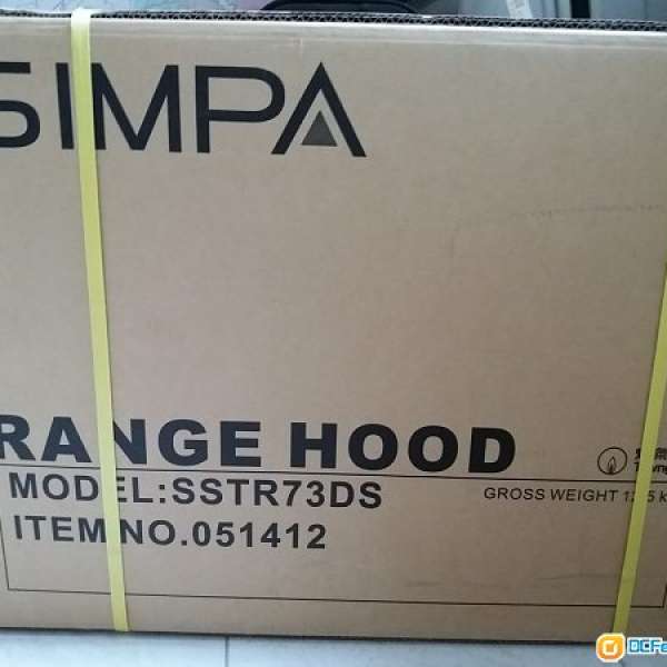 全新SIMPA 抽油煙機SSTR73DS - 二手或全新厨房電器, 電器傢俱 - DCFever.com