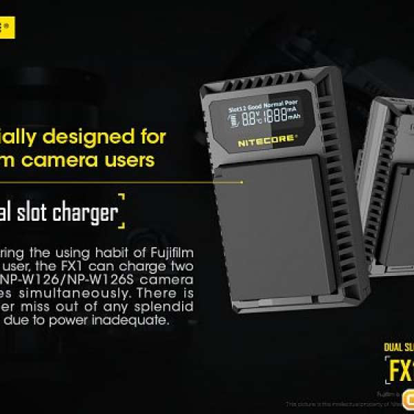 工商免運：Nitecore FX1 USB Charger (For FujiFilm) - 二手或全新電池、充電器, 攝影產品 ...