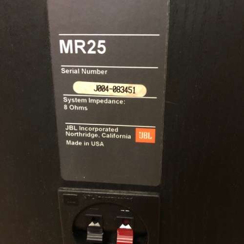 JBL MR25 speaker 美國製造靚聲喇叭一對 - 二手或全新揚聲器, 影音產品 - DCFever.com