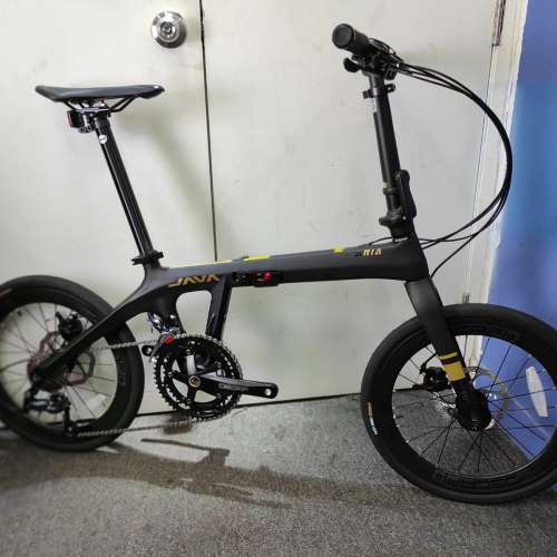 ＊油壓碟剎、啤令轆＊JAVA 18速 20吋(406) 碳纖 摺疊單車 - ARIA-18S - 二手或全新單車, 單車及運動 - DCFever.com