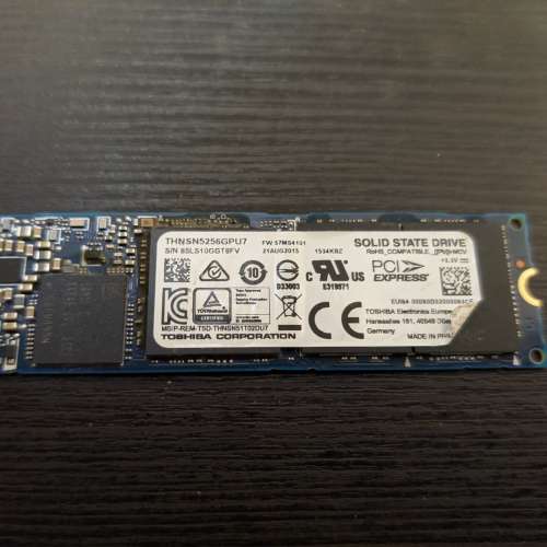 Toshiba THNSN5256GPU7 256GB M.2 NVME SSD + Windows 10 - 二手或全新SSD/硬碟機 ...