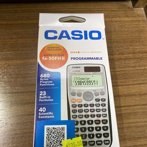 HKEAA 批准用，Fx-50FH II 計數機（未開封） - 二手或全新其它, 其它 - DCFever.com