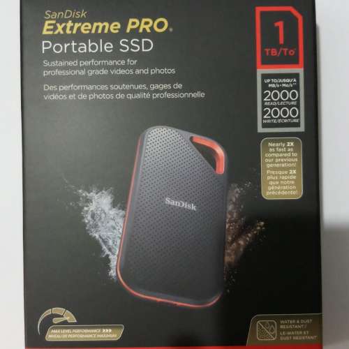 SanDisk Extreme PRO Portable SSD E81-1TB 全新 有單 - 二手或全新SSD/硬碟機, 電腦 ...