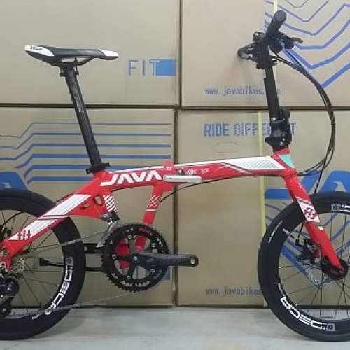 **全港免費送貨**JAVA FIT-18S 18速 碟剎 406 鋁合金 摺車 - 二手或全新單車, 單車及運動 - DCFever.com