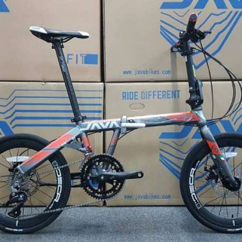 **全港免費送貨**JAVA FIT-18S 18速 碟剎 406 鋁合金 摺車 - DCFever.com