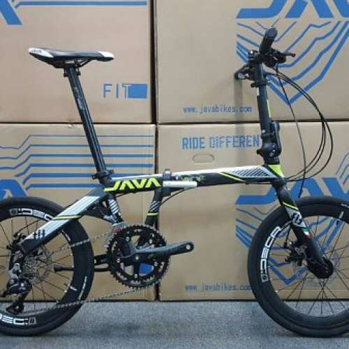 **全港免費送貨**JAVA FIT-18S 18速 碟剎 406 鋁合金 摺車 - 二手或全新單車, 單車及運動 - DCFever.com