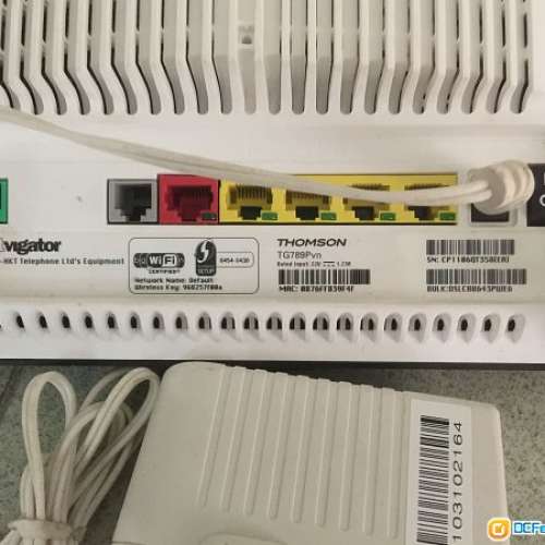二手 網上行 Thomson (TG789Pvn) Wireless Router Modem HK$150.00 - 二手或全新電視, 影音 ...