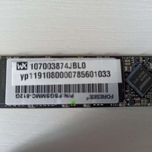 FORESEE M.2 SATA 512GB SSD - 二手或全新SSD/硬碟機, 電腦 - DCFever.com