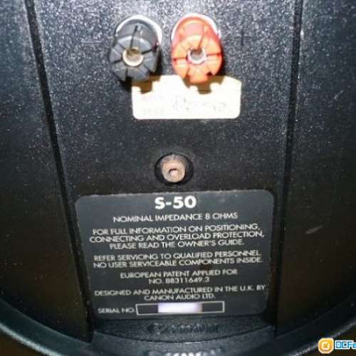 CANON S-50 Wide Imaging Stereo Loudspeakers - 二手或全新揚聲器, 影音產品 - DCFever.com