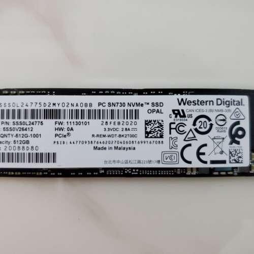 WD BLACK SN730 512GB m.2 - 二手或全新SSD/硬碟機, 電腦 - DCFever.com