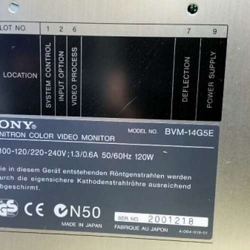 Sony BVM 頂級系列 14G5E 14吋 HR 專業顯示器 CRT Monitor - 二手或全新顯示器, 電腦 - DCFever.com