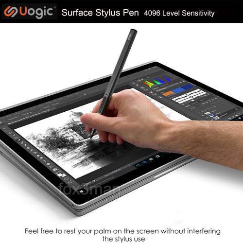 Uogic Surface Stylus Pen 4096級壓感 充電 磁吸 防誤觸功能 C581 - DCFever.com
