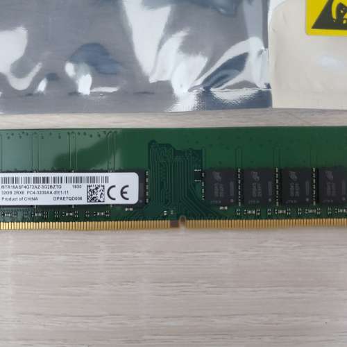micron crucial ddr4 32g ECC udimm 3200mhz - 二手或全新RAM 記憶體, 電腦 - DCFever.com