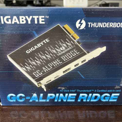 Gigabyte GC-ALPINE RIDGE rev 2.0 Thunderbolt 3 card - 二手或全新其它, 電腦 ...