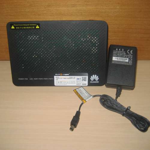 HUAWEI 華為 EchoLife HG8040H5 光纖 WiFi Modem 適合還機 HKT PCCW 電訊盈科 網上行 Now TV ...