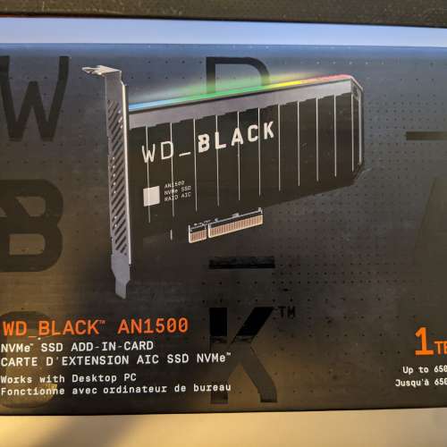 Western Digital WD_BLACK AN1500 NVMe SSD (WDS100T1X0L) 1TB 6500MB/s ...