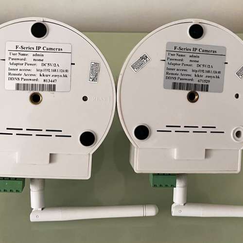 EasyN F-Series IP Cameras 網路攝像機 X2 - 二手或全新網絡/WIFI, 電腦 - DCFever.com