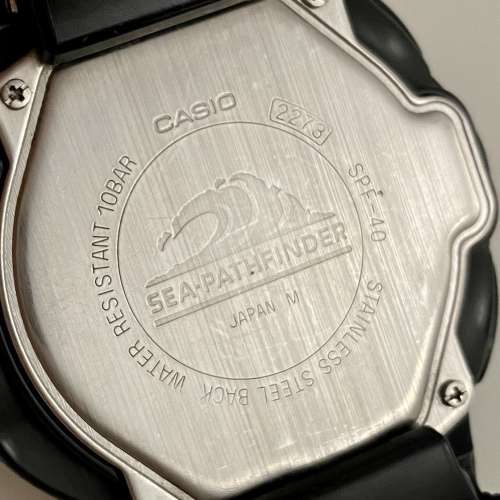 CASIO SEA-PATHFINDER 2273 SPF-40 Water Resistant 10BAR Japan Made 運動手錶 ...