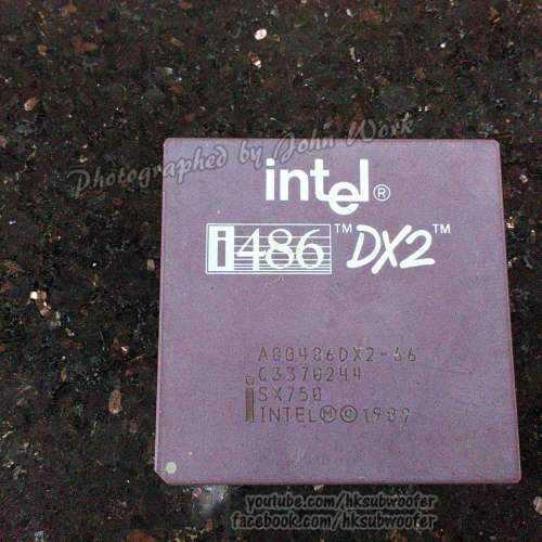 Intel 486 DX2 66 CPU 中古英特爾80486DX2處理器 收藏品 Microprocessor - DCFever.com