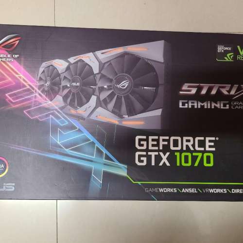 ROG STRIX GTX 1070 8G - 二手或全新顯示卡, 電腦 - DCFever.com