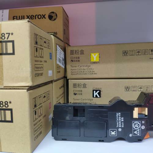 原裝富士施樂碳粉FujiXerox FujiFilm original toner C325z/C325dw Super EA-Eco黑色及 ...