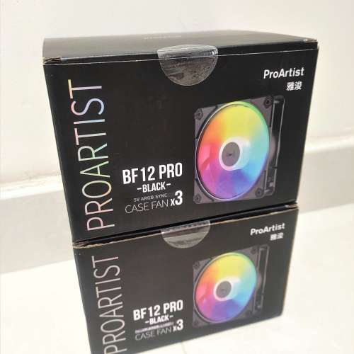 雅浚ProArtist BF12 PRO 積木風扇 黑色3風扇套裝*2 12CM風扇 - 二手或全新機箱電源散熱, 電腦 - DCFever.com