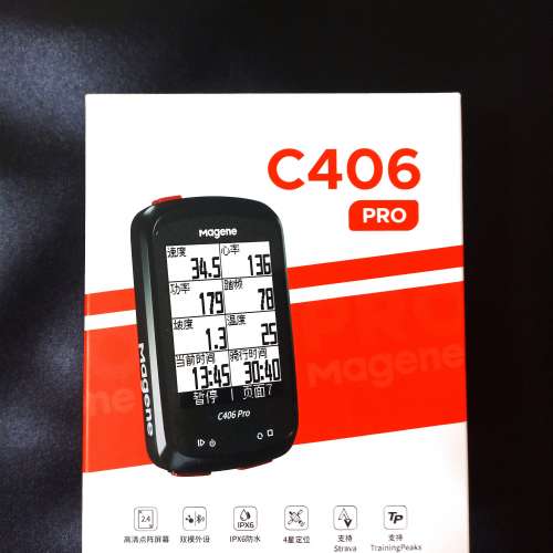 100%NEW Magene 邁金 C406pro GPS 智能無綫單車碼錶 (簡中版) , 附送 Magene邁金 伸延支架 、 黑色保護套 - 二手或全新單車零件, 單車及運動 ...