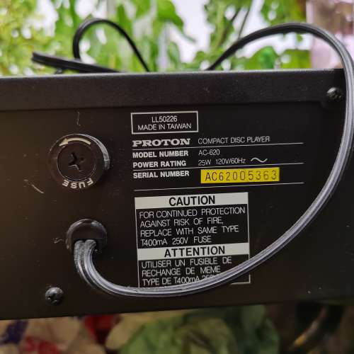 PROTON AC-620 CD PLAYER - 二手或全新音響組合, 影音產品 - DCFever.com