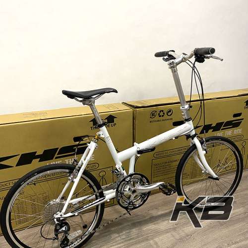 2022新版 KHS F20-T3F 451 白色 Shimano Tiagra 30速 (T3F451 摺車) 功學社 單車 - 二手或全新單車, 單車及運動 - DCFever.com
