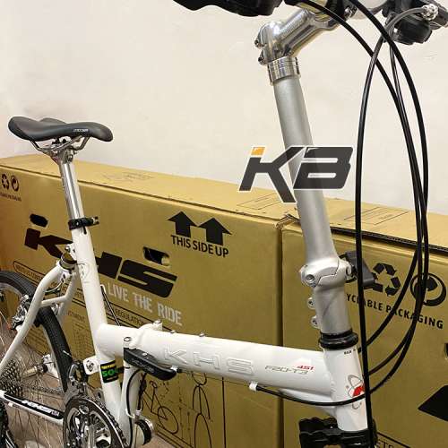 2022新版 KHS F20-T3F 451 白色 Shimano Tiagra 30速 (T3F451 摺車) 功學社 單車 - 二手或全新單車, 單車及運動 - DCFever.com