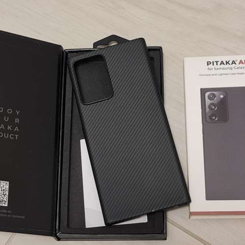 90%新 PITAKA 三星 Note 20 Ultra Air Case 細紋凱夫拉輕薄防摔手機殼 - 二手或全新手機套, 手機通訊 - DCFever.com
