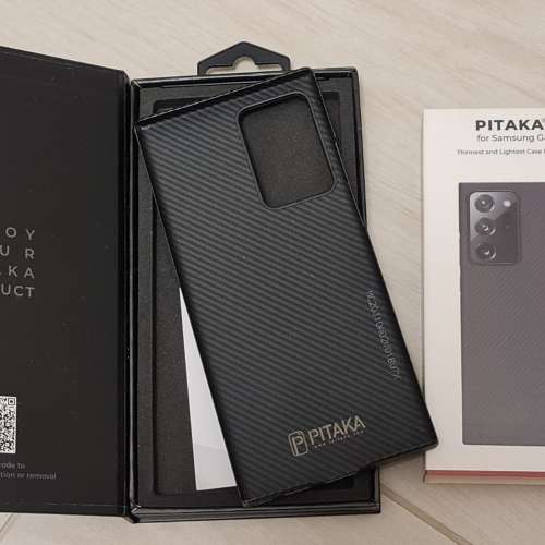 90%新 PITAKA 三星 Note 20 Ultra Air Case 細紋凱夫拉輕薄防摔手機殼 - 二手或全新手機套, 手機通訊 - DCFever.com