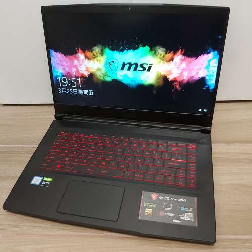 香港行貨 MSI GF65 Thin 95D I7-9750H,GTX 1660 TI MQ 6GB,15" 144hz mon,16GB ...