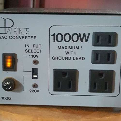 Patronics AC/AC Converter 1000W - 二手或全新擴音機, 影音產品 - DCFever.com