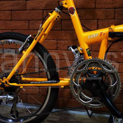 KHS F20-T3 橙黃色 27速 初代 406 20吋 絕版高階摺合單車 Folding Bike 媲美 Birdy 小布 - 二手或全新單車, 單車及運動 - DCFever.com