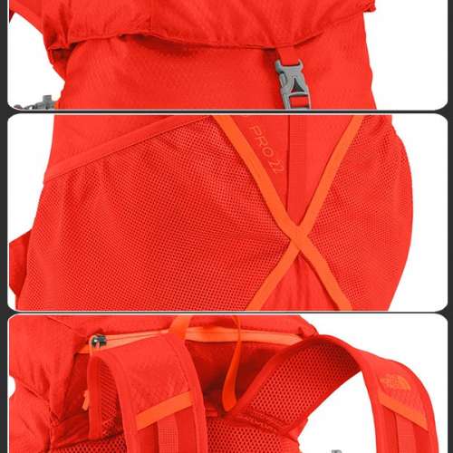 全新 THE NORTH FACE DIAD PRO 22 CF05 行山背包 (Sequoia Red/Acrylic Orange ...