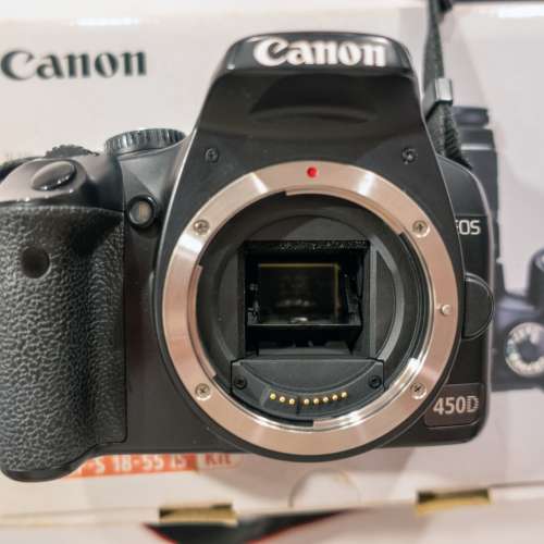 Canon佳能 EOS 450D DSLR Camera with EF-S 18-55mm f/3.5-5.6 IS Kit Lens ...