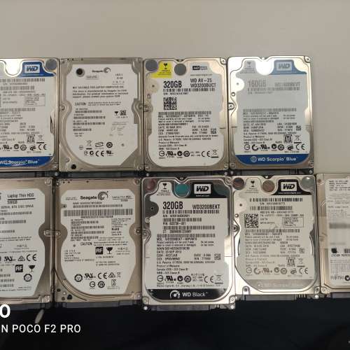 大量2.5" Seagate Western Digital Hitachi HDD 硬碟硬盤 - 二手或全新SSD/硬碟機, 電腦 ...