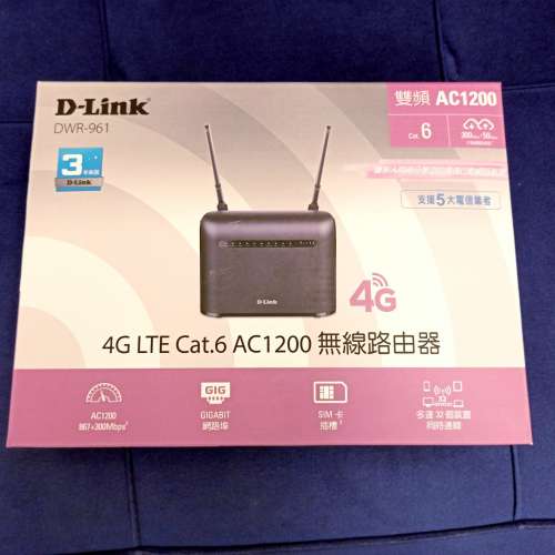 D LINK 4G LTE SIM CARD ROUTER - 二手或全新網絡/WIFI, 電腦 - DCFever.com
