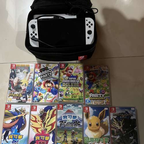 Switch OLED 白色行貨 連Game - 二手或全新手提遊戲機, 遊戲機、模型 - DCFever.com