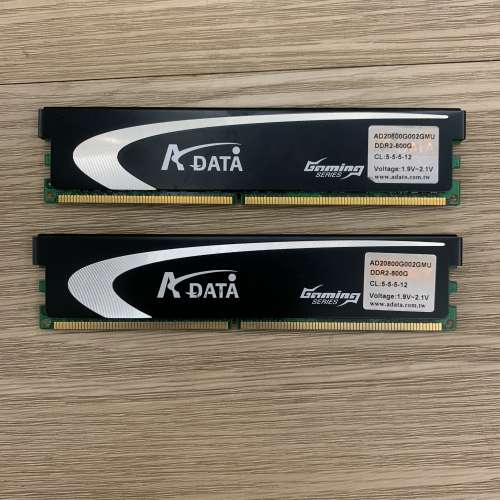 A-DATA DDR2 800 4GB Gaming Kit (2 x 2 GB) - 二手或全新RAM 記憶體, 電腦 - DCFever.com