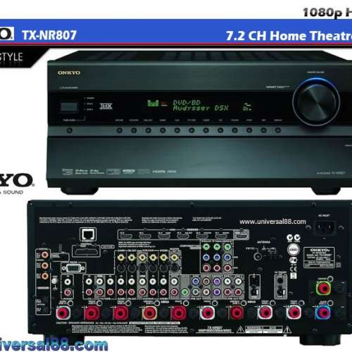 ONKYO TX-NR807 7·2 AV功放 - 二手或全新擴音機, 影音產品 - DCFever.com