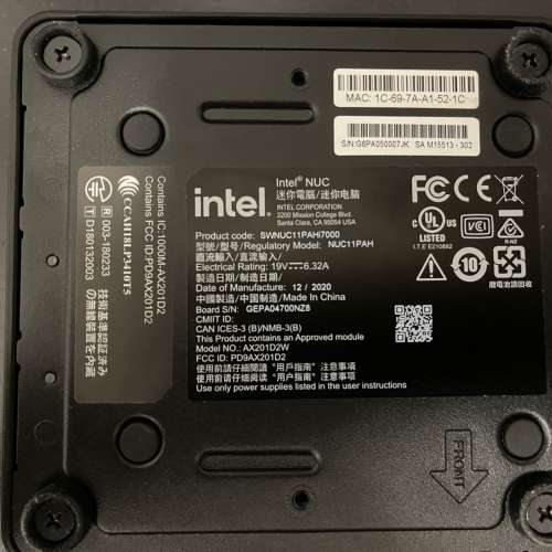 Intel NUC11 i7-1165G7 PAHi70004, 2TB SSD, 32GB DDR4-3200 Ram - 二手或全新電腦 ...