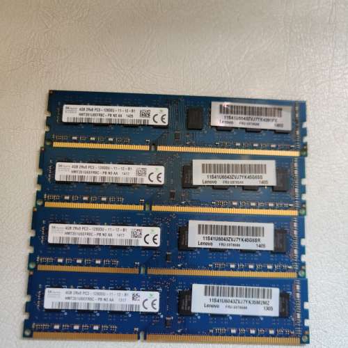 SK Hynix 4GB DDR3 PC3 12800U desktop ram - 二手或全新RAM 記憶體, 電腦 - DCFever.com