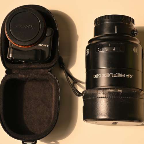 Minolta AF 500mm F8 Reflex 自動對焦反射鏡 連Sony LA-EA4 A轉Emount轉接環 - 二手或全新自動對焦 ...