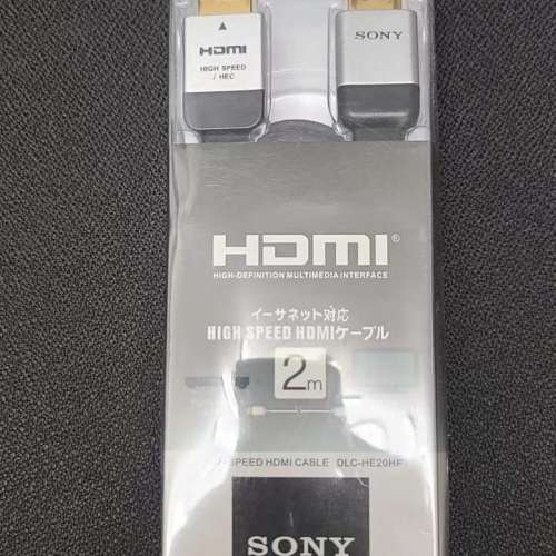 SONY DLC-HE20HF High/Hec 2M HDMI訊號線 - 二手或全新影音線材, 影音產品 - DCFever.com