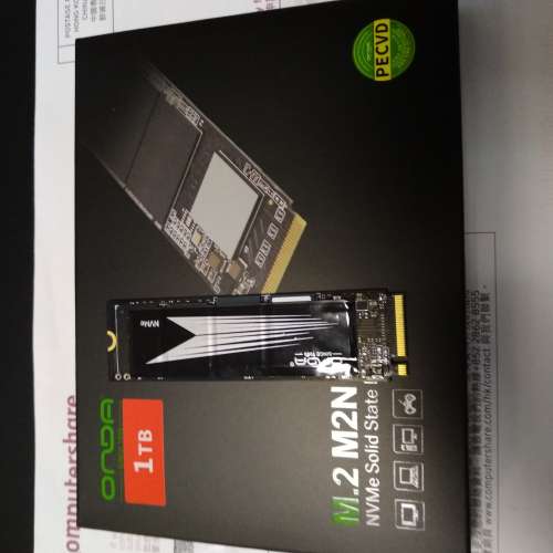 Onda M2N 1T NVME SSD - 二手或全新SSD/硬碟機, 電腦 - DCFever.com