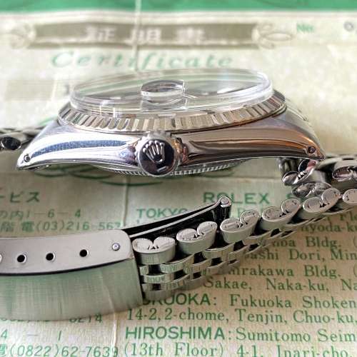 Rolex Datejust 1601 Wide Boy Silver Sigma Dial with Paper Open 6 Date ...